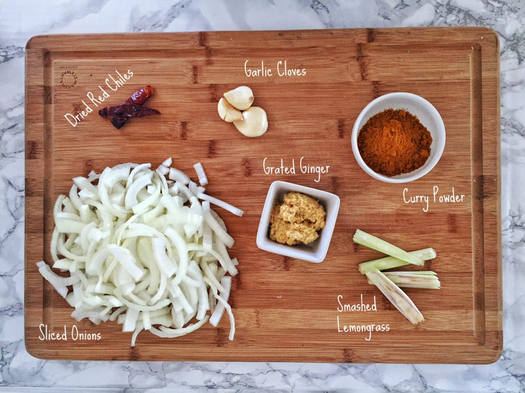 Asian Inspired Lemongrass Coconut Chicken Curry