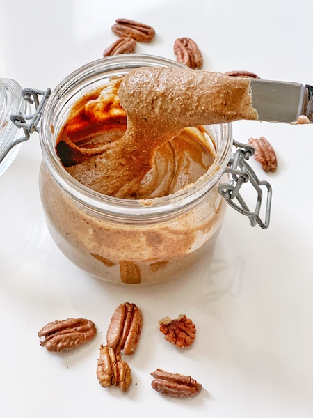 Homemade Sea Salt Vanilla Pecan Butter - Her Modern Kitchen